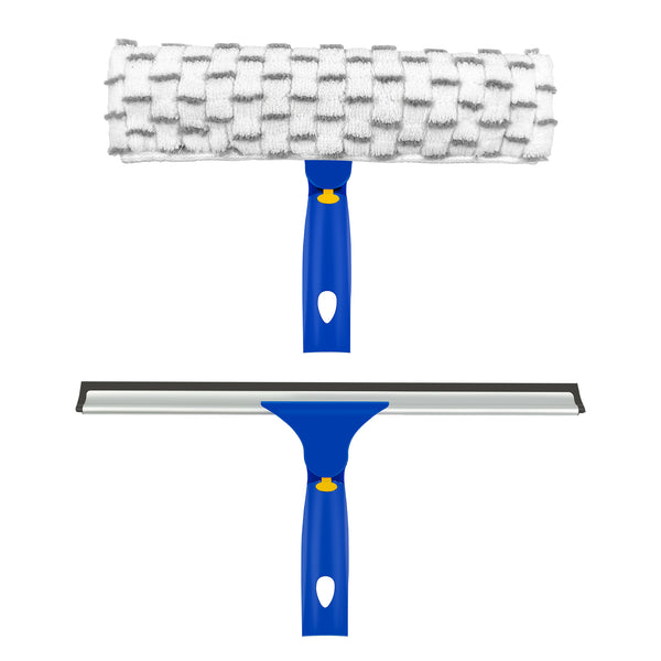 Squeegee and Microfiber Scrubber Combo, Extension Pole Sold Separately ...