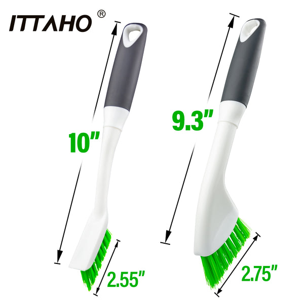 ITTAHO 2 Pack Grout Cleaner, Groove Gap Scrub Brush Set, All Purpose C