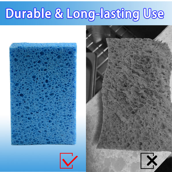 Heavy Duty Cellulose Sponges, All-Purpose Non-Scratch Cleaning Sponge ...