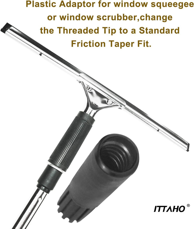 ITTAHO Window Squeegee Adaptor, Extension Pole Attachment for Window S